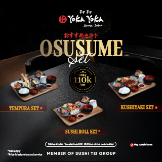 Now Serving: The New Osusume Set Menu at Yoka Yoka | Sushi Tei Group